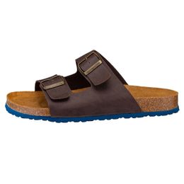 Lico Herren Pantolette "Pantolette Bioline Concrete", Gr. 44, braun, Synthetik, Schuhe