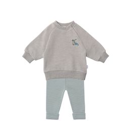 Liliput M&auml;dchen Sweatanzug "Dinosaurier", blau, Gr. 62, bedruckt, 80% Baumwolle, 20% Polyester, Sportanz&uuml;ge, mit niedlichem Dino-Print
