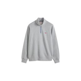 Levi's LEVI'S Herren Sweatshirt "Sweatshirt ORIGINAL HM 1/4 ZIP 1er Pack", grau, Gr. XXL, Obermaterial: 100% Baumwolle CO., Sweatshirts