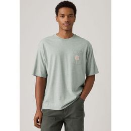 Levi's LEVI'S Herren T-Shirt "Workwear Tee", grau, Gr. S, unifarben, Jersey, Obermaterial: 100% Baumwolle, Shirts, mit aufgesetzter Tasche