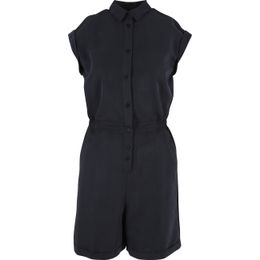 Urban Classics Damen Jumpsuit "Urban Classics Damen Ladies Viscose Twill Jumpsuit"schwarz, Gr. M, unifarben, 69% Viskose, 31% Polyester, Overalls