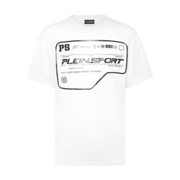 Plein Sport Herren T-Shirt "Rundhals-T-Shirt", wei&szlig;, Gr. XS, Obermaterial: 100% Baumwolle, Shirts