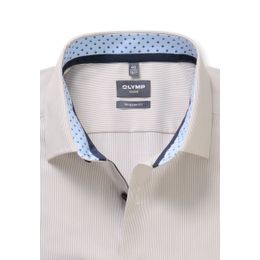 OLYMP Herren Businesshemd "OLYMP Luxor, Modern Fit, New Kent", beige, Gr. 41, 100% Baumwolle, Hemden