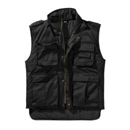 Jerseyweste Brandit "Brandit Herren Ranger Vest", Herren, Gr. S, schwarz, 80% Polyester, 20% Baumwolle, Westen