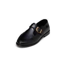 Marc O'Polo MARC O'POLO Damen Loafer "aus gl&auml;nzendem Rindleder", Gr. 40schwarz, Obermaterial: 100% Leder (Rind), unifarben, Schuhe