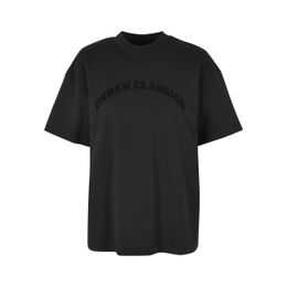 Urban Classics Damen Kurzarmshirt "Urban Classics Damen Ladies Oversized Flock Tee"schwarz, Gr. 5XL, unifarben, 100% Baumwolle, Shirts
