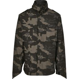 Allwetterjacke Brandit "Brandit Herren M-65 Field Jacket", Herren, Gr. 4XL, schwarzcamo, 80% Polyester, 20% Baumwolle, mehrfarbig, normal, amerikanischer Ausschnitt, Jacken