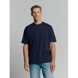 NO EXCESS Herren T-Shirt "NO EXCESS T-Shirt mit Rundhalsausschnitt", blau, Gr. L, 100% baumwolle, Shirts