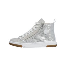 Rieker Damen Sneaker "Rieker Sneaker Lederimitat", Gr. 40, wei&szlig;, Lederimitat, Schuhe