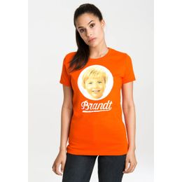 logoshirt Damen T-Shirt "Brandt Zwieback 70s", orange, Gr. S, bedruckt, 100% Baumwolle, Shirts, mit lizenziertem Originaldesign