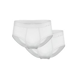 Ammann Herren Slip "2er Pack Slip mit Eingriff Day Classic / Doppelpack", Gr. 8, wei&szlig;, Obermaterial: 100% Baumwolle CO., Unterhosen