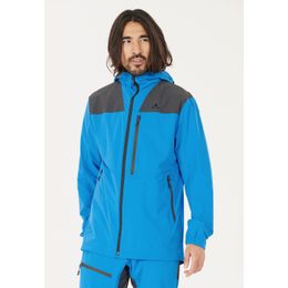 WHISTLER Herren Softshelljacke "Salton", blau, Gr. XL, unifarben, 92% Polyamid, 8% Elasthan, Jacken, mit Stretchfunktion und wasserabweisender