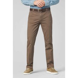MEYER Herren Chinos "Roma", braun, Gr. 44, unifarben, 97% Baumwolle, 3% Elasthan, Hosen, mit Stretch-Dehnbund aus weicher Baumwollmischung