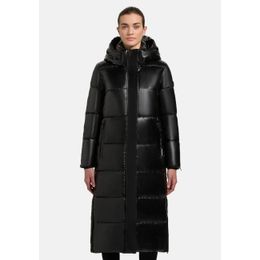 Khujo Damen Steppmantel "Hedd Shiny-YM", schwarz, Gr. M, Material: 100% Polyester. Futter: 100% Nylon. Wattierung: 100% Polyester. Beschichtung: 100%