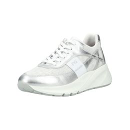 Nero Giardini Damen Sneaker "Nero Giardini Sneaker Leder/Textil", Gr. 36silber, Leder, Textil, Schuhe