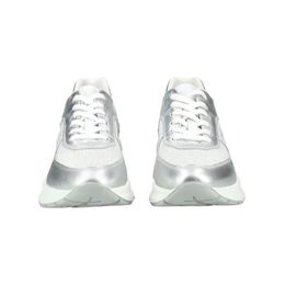Nero Giardini Damen Sneaker "Nero Giardini Sneaker Leder/Textil", Gr. 40, silber, Leder, Textil, Schuhe