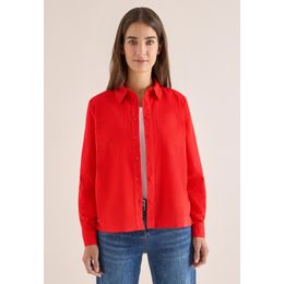 Cecil Damen Hemdblusepumpkin orange, Gr. XL, unifarben, Web, 100% Baumwolle, Blusen, aus reiner Baumwolle
