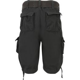 Brandit Herren Cargoshorts "Brandit Herren Savage Vintage Cargo Shorts", schwarz, Gr. 5XL, unifarben, 100% Baumwolle, Hosen