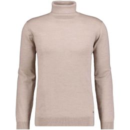 Ragman Herren Rundhalspullover, beige, Gr. XL, Strick, 100% Wolle, Pullover