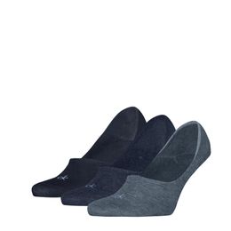Calvin Klein Herren F&uuml;&szlig;linge "CK MEN FOOTIE MC", Gr. 39denim, Baumwollmischung, Socken, Antirutsch Noppen im Fersenbereich