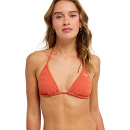 Roxy Damen Triangel-Bikini-Top "Current Coolness Tiki Tri", orange, Gr. L, Obermaterial: 91% Nylon, 9% Elasthan., Bikini-Oberteile