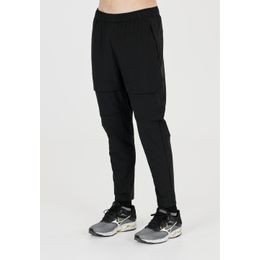 Virtus Herren Sporthose "Force", schwarz, Gr. XL, unifarben, 92% Nylon, 8% Elasthan, Hosen, mit Stretchfunktion