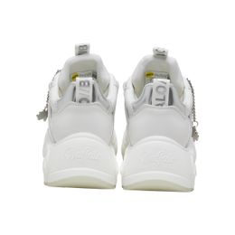 Buffalo Damen Trainingsschuh "Buffalo BINARY GLAM", Gr. 40wei&szlig;, silber, Polyurethan, Schuhe