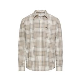 Camel Active Herren Langarmhemdstormy blau, Gr. S, kariert, Web, Obermaterial: 100% Baumwolle, Hemden, mit Karo-Muster