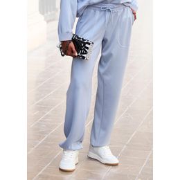 Damen Loungehose, Copenhagen Studios, Gr. 36, blau, Sweatware, Obermaterial: 54% Modal, 40% Polyester, 6% Elasthan, unifarben, Hosen, extra softes