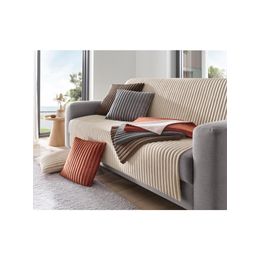 Tagesdecke, B:50cm L:140cm, grau, 100% Polyester, Tagesdecken