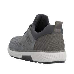Rieker Herren Slip-On Sneaker, Gr. 47, grau, Lederimitat, Textil, Schuhe, Freizeitschuh, Halbschuh, Slipper mit MemoCup-Ausstattung