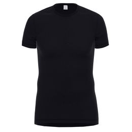 Ammann Herren Unterhemd "T-Shirt Function / Dunova", Gr. XL, schwarz, Obermaterial: 70% Polyester PES. 30% Baumwolle CO., Unterhemden
