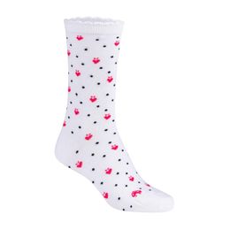 LIEBLINGSST&Uuml;CK LIEBLINGSST&Uuml;CK Damen Langsocken "Lovely Socks "DorothyEP" aus Baumwollmix", Gr. 35100, wei&szlig;, Baumwolle, Elasthan, Polyamid, Socken, mit