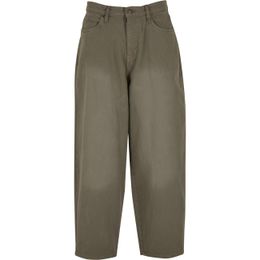 Bequeme Jeans Urban Classics "Urban Classics Tapered Heavy Ounce Baggy Jeans", Herren, Gr. 30, Normalgr&ouml;&szlig;en, paleolive, 100% Baumwolle, unifarben, Jeans