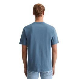 Marc O'Polo MARC O'POLO Herren T-Shirtblau, Gr. M, unifarben, Jersey, Obermaterial: 100% Baumwolle, Shirts