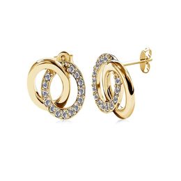 Rougemont Jewellery Earrings 'Funkelnde Ohrstecker Capri' female Gold size One Size
