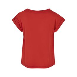 Urban Classics M&auml;dchen T-Shirt "Urban Classics Damen Girls Organic Extended Shoulder Tee"hugerot, Gr. 158, unifarben, 100% Baumwolle, Shirts