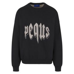 PEQUS Herren Fleecepullover "PEQUS PEQUS Mythic Knit Sweater"schwarz, Gr. M, bedruckt, 100% Baumwolle, Sweatshirts