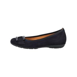 Gabor Damen Ballerina "Gabor Ballerinas Veloursleder", Gr. 37, schwarz, Veloursleder, Schuhe