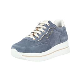 Nero Giardini Damen Sneaker "Nero Giardini Sneaker Veloursleder", Gr. 40, blau, Veloursleder, Schuhe