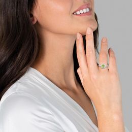 Rafaela Donata Damen Fingerring "K715", 60, 2,3mm, gr&uuml;n, Fingerringe, aus Sterling Silber