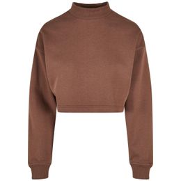 Sweatshirt Urban Classics "Urban Classics Damen", Damen, Gr. L, bark, 65% Baumwolle, 35% Polyester, unifarben, Sweatshirts Sweatshirt