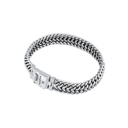 Kuzzoi Herren Armband "Herren Panzerarmband Gliederkette 925er Silber", 21cm, ohne Stein, Silber 925 (Sterlingsilber), silber, Silber 925