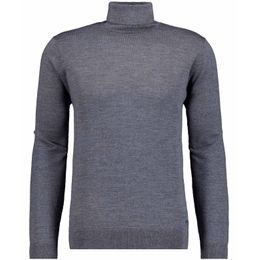 Ragman Herren Rundhalspullover, grau, Gr. XXXL, Strick, 100% Wolle, Pullover