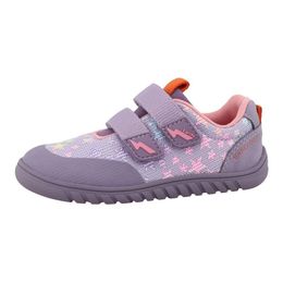 Barfu&szlig;schuh Lurchi "Benny Barefoot 2", Jungen, Gr. 33, flieder, rosa, Lederimitat, Textil, Schuhe Barfu&szlig;schuh, Outdoorschuh mit Klett, Gr&ouml;&szlig;enschablone zum Download
