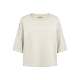 Freequent Damen Strickpullover "FQCONNY-PULLOVER", beige, Gr. XL, unifarben, Strick, Obermaterial: 80% Viskose, 20% Polyamid, Pullover, 3/4-Arm mit