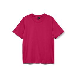 V&eacute;ro Moda Kurzarmshirt VERO MODA "VMPAULINA SS T-SHIRT GA JRS NOOS", Damen, Gr. M, jazzy, Jersey, Obermaterial: 100% Baumwolle, unifarben, normal, Rundhals, Shirts, Baumwolle, regular fit