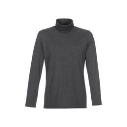 TRIGEMA Damen Rollkragenshirt "TRIGEMA Rollkragenshirt", grau, Basic, Gr. S, 95% Baumwolle, 5% Elasthan, Shirts