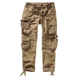 Stoffhose Brandit "Brandit Herren Pure Slim Fit Trouser", Herren, Gr. 3XL, US-Gr&ouml;&szlig;en, beige, 100% Baumwolle, relaxed fit, Hosen Stoffhose