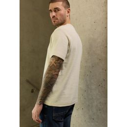 Street One MEN Herren T-Shirtsandwei&szlig;, Gr. XXXL, unifarben, Web, 96% Baumwolle, 4% Polyester, Shirts, mit Rundhalsausschnitt